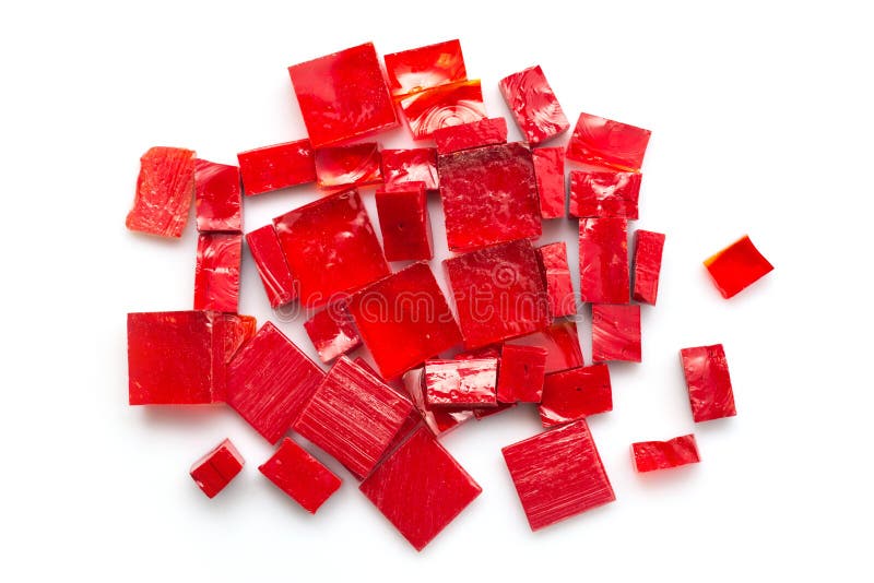Stack of Red Glass Mosaic Tiles Stock Image - Image of pieces, ligns ...