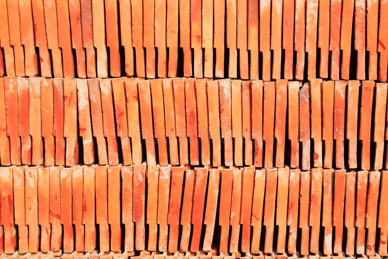 Stack of red roof tile stock image. Image of baked, shield - 16858471