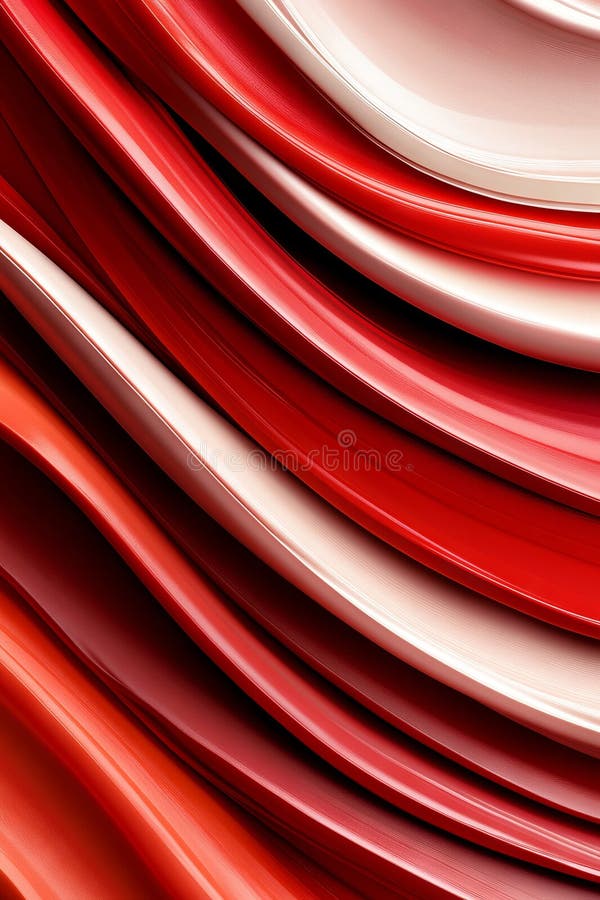 A Stack of Red and White Plates Stacked on Top of Each Other Stock ...