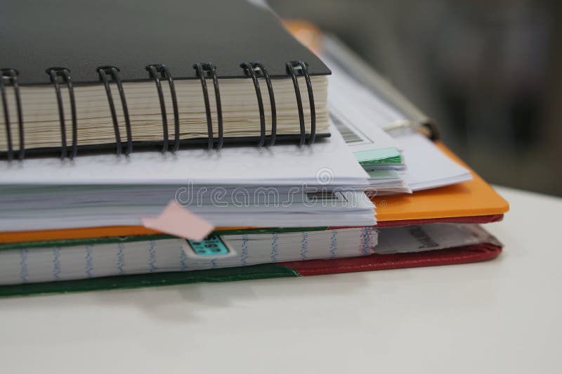 Stack of report book stock image. Image of notebook, memo - 71330109