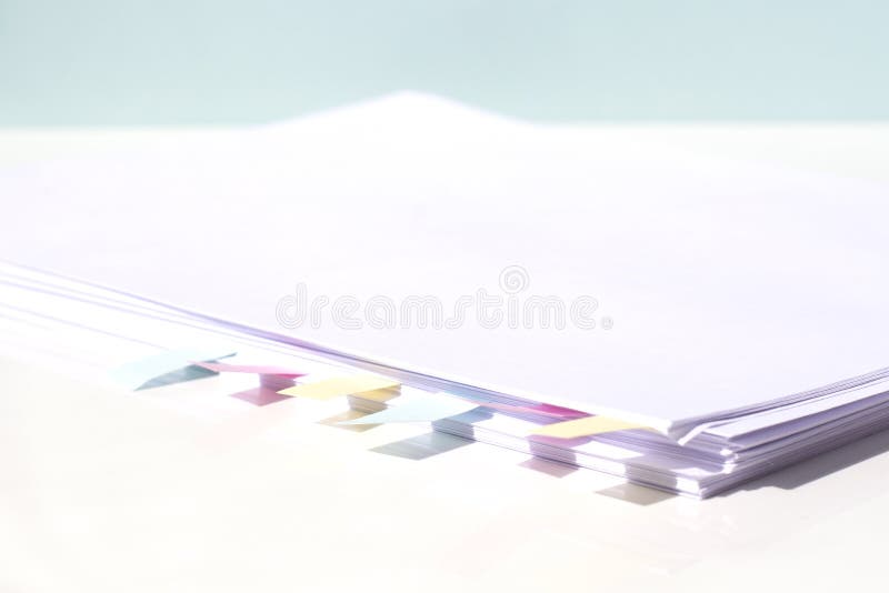 Stack of Report Paper Documents. Concept of Business, Finance and Data ...