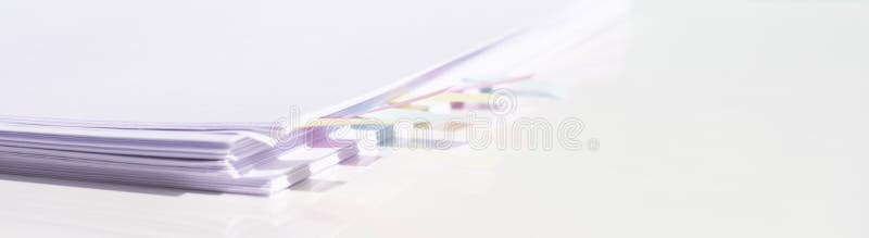 Stack of Report Paper Documents. Concept of Business, Finance and Data ...