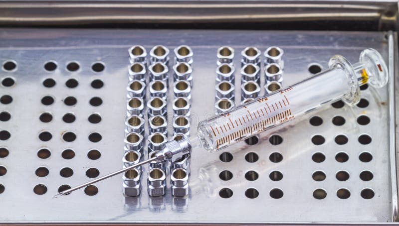 Stack of Reuse Iron Needle No.18G for Drug Needle Stock Photo - Image ...