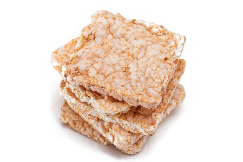 A Stack of Rice Cakes - Isolated Stock Image - Image of eating, galette ...