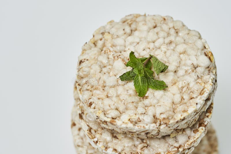 Stack of rice cakes stock photo. Image of food, rice - 249678658
