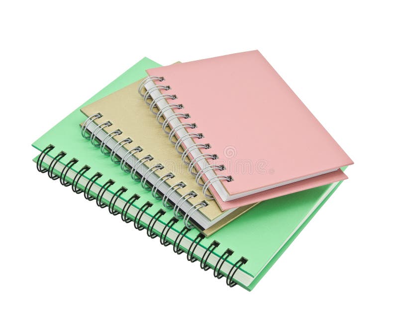 Stack of Ring Binder Book or Notebook Stock Image - Image of notepad ...