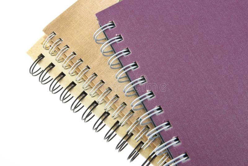Stack of Ring Binder Book or Notebook Isolated Stock Image - Image of ...
