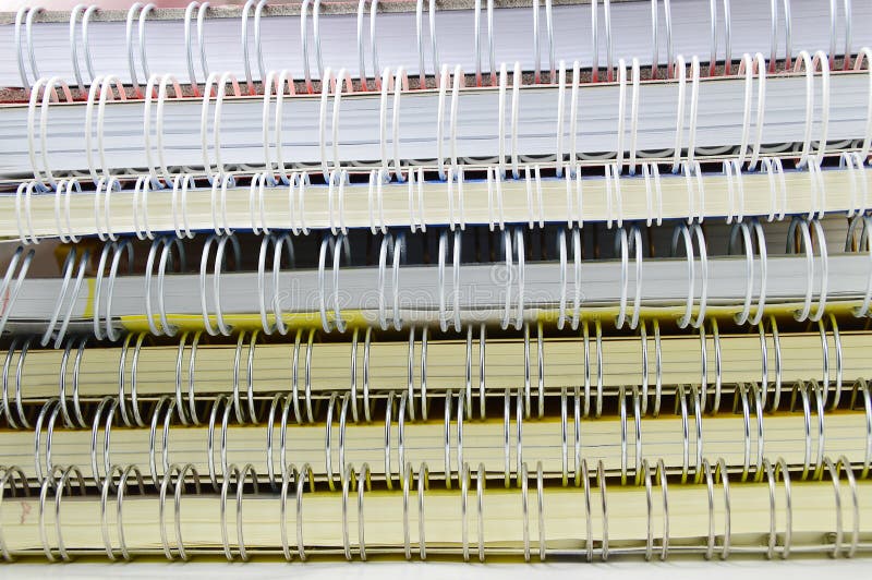 Stack of Ring Binder Book or Notebook Stock Image - Image of isolated ...