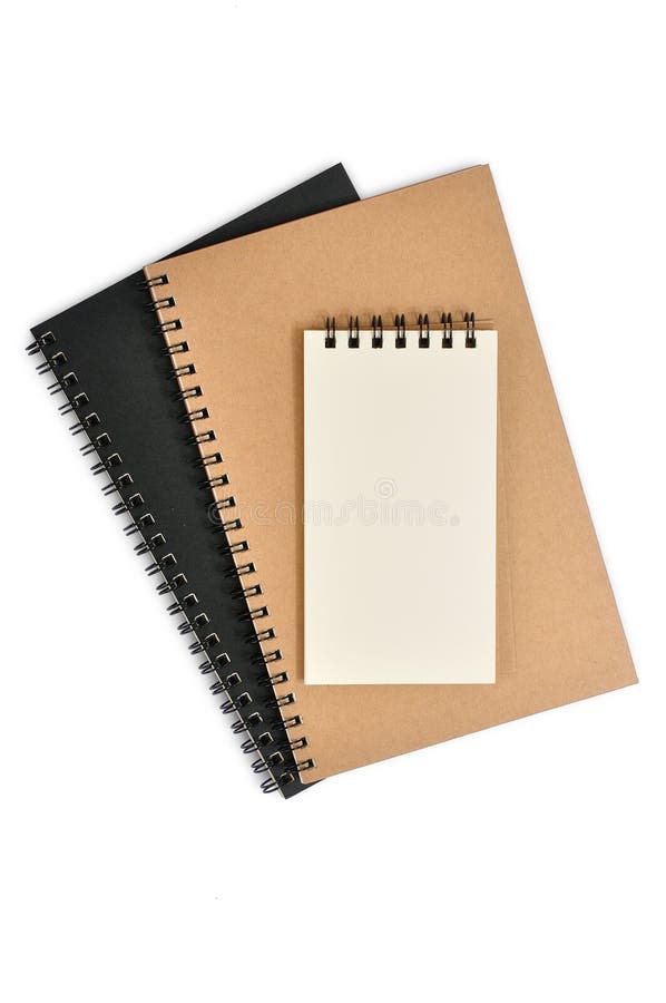 Stack of Ring Binder Book or Notebook Isolated on White Stock Image ...