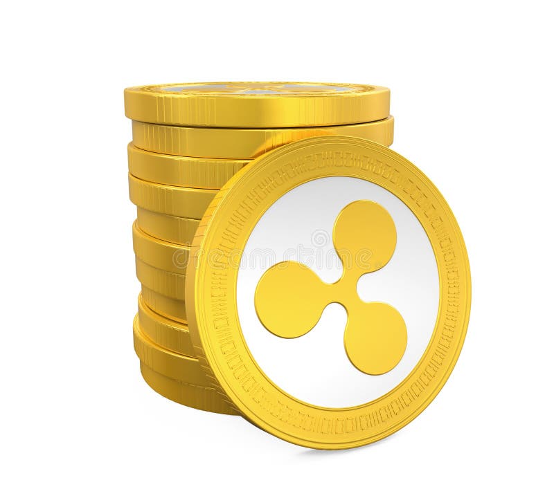 Stack of Ripple Coins Isolated Editorial Photo - Illustration of gold ...