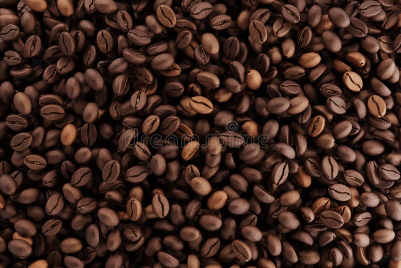 Stack of Roasted Coffee Bean with Smoke Stock Image - Image of grain ...