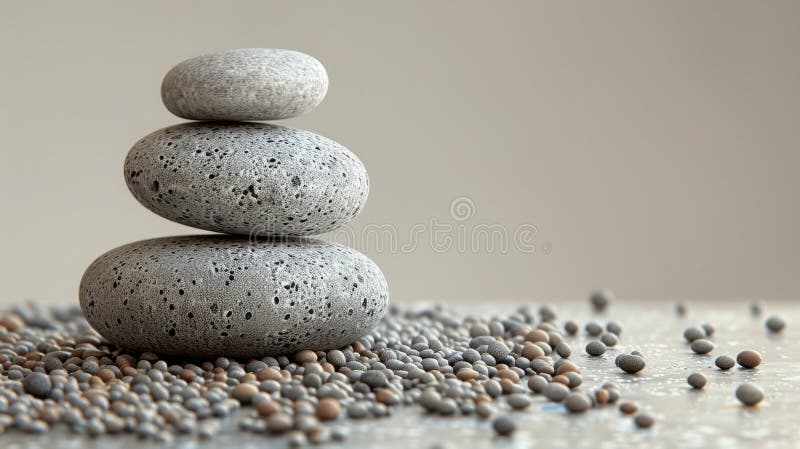 Stack of Rocks Balanced on Top of Each Other Stock Photo - Image of ...