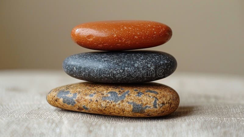 Stack of Rocks Balanced on Top of Each Other Stock Photo - Image of ...