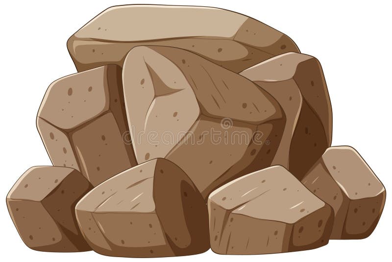 A stack of rocks color stock vector. Illustration of clipart - 309258972