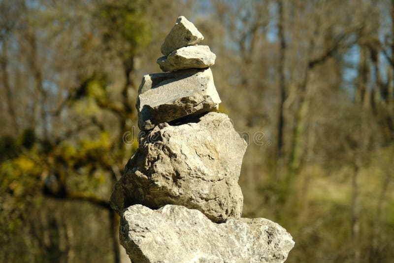 A Stack of Rocks is Piled on Top of Each Other Stock Image - Image of ...
