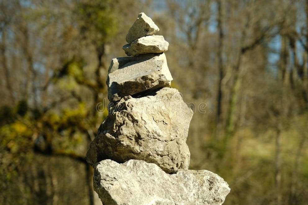 A Stack of Rocks is Piled on Top of Each Other Stock Image - Image of ...