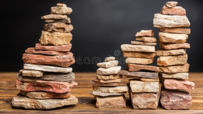 Stack of Rocks Representing Stress Resilience Scoring for Investment ...