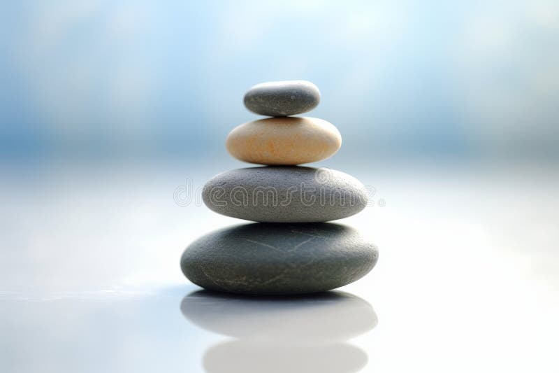 A Stack of Rocks Sitting on Top of Each Other Stock Illustration ...