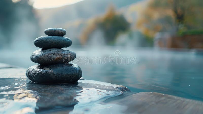 Stack of Rocks on Table stock image. Image of creative - 319198293