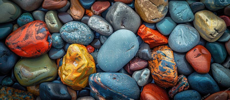 Stack of Rocks in Various Shapes and Sizes Stock Photo - Image of land ...