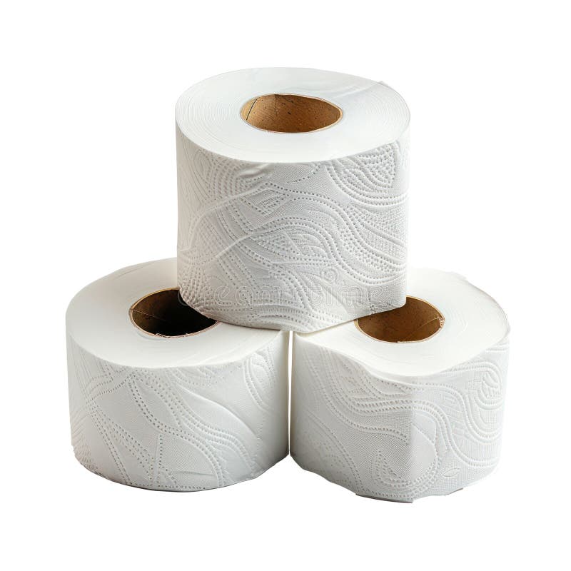 3 Stack of Roll of Toilet Paper Top View Stock Image - Illustration of ...