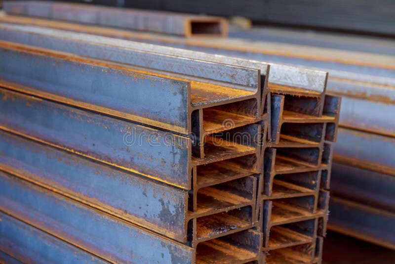 The Stack of Rolled Metal is at the Factory, Overlooking the Steel ...