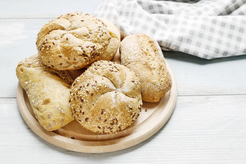 Stack of rolls stock photo. Image of dough, tasty, taste - 169106750