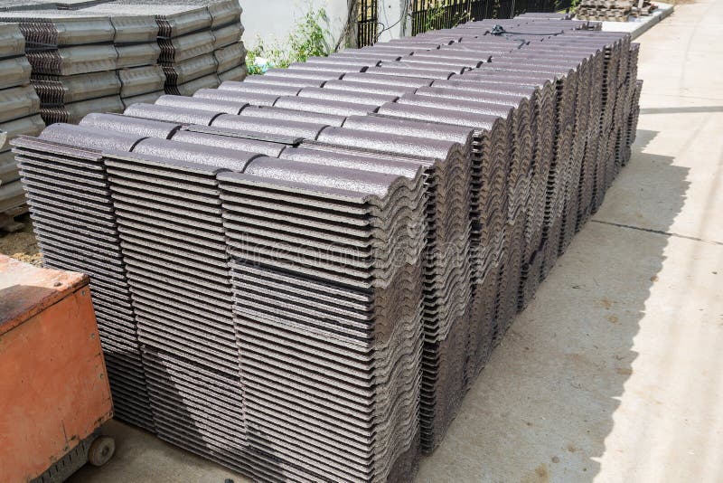 Stack of Roof Tiles Texture Stock Image - Image of protection, house ...