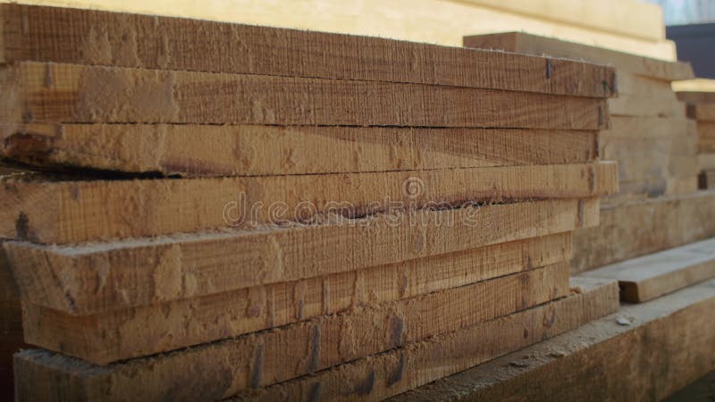 Stack of Rough Sawn Lumber Planks. Timber Storage, Woodwork and ...
