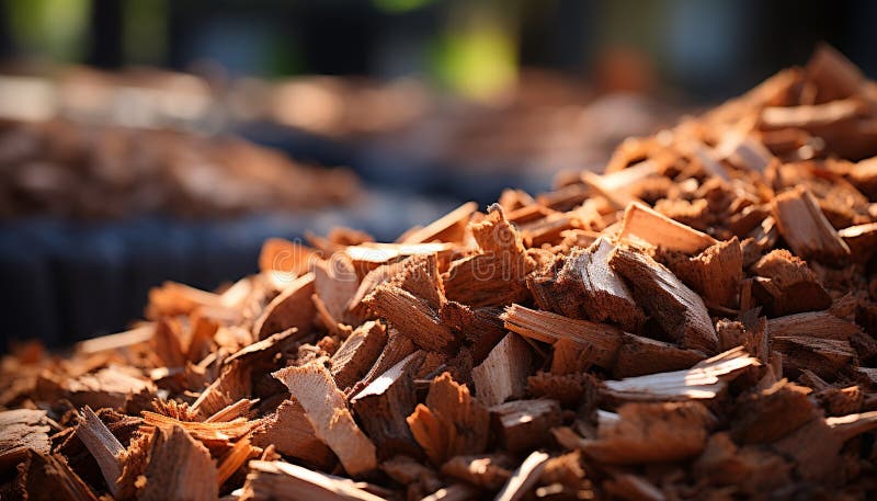 Stack of Rough Wood Planks in a Carpentry Workshop Generated by AI ...