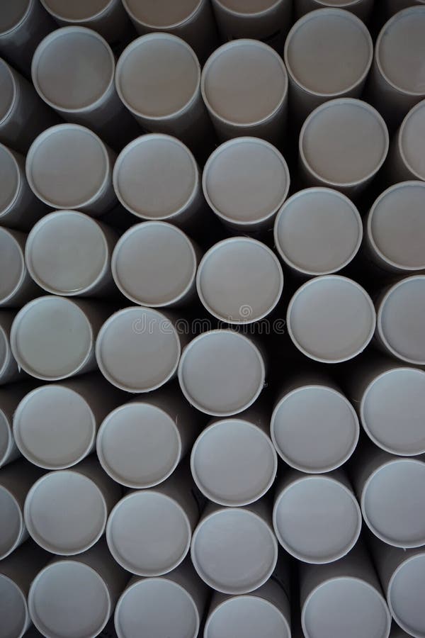 Stack of round paper tube stock photo. Image of cardboard - 80243096