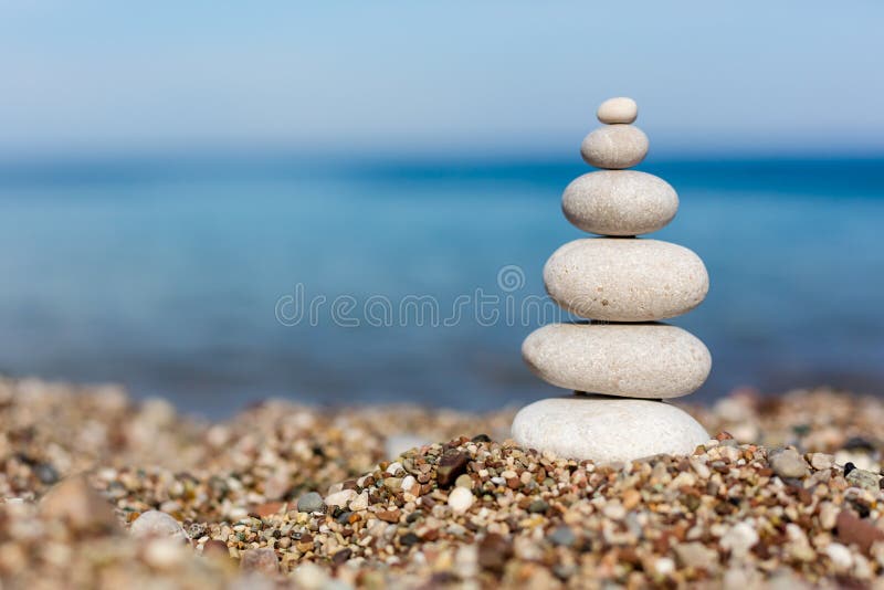 Stack of Round Smooth Stones Stock Image - Image of blue, element: 32438319