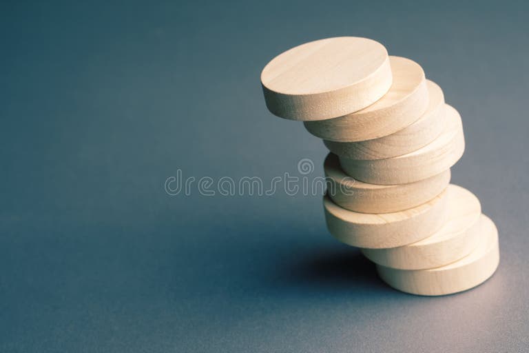 Risk of Collapsing, Risk Management Concept Stock Image - Image of ...