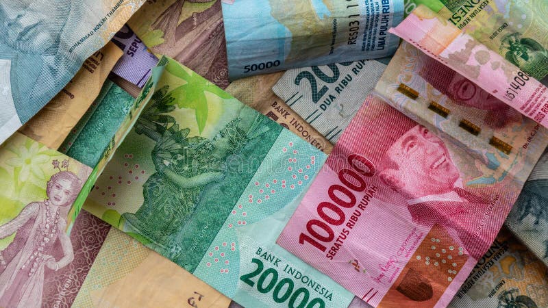 Stack of Rupiah Banknotes As Background Stock Photo - Image of banknote ...