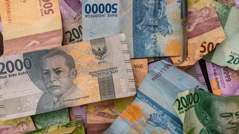 Stack of Rupiah Banknotes As Background Stock Photo - Image of 2000 ...