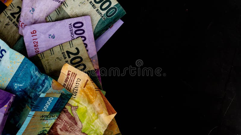 Stack of Rupiah Banknotes As Background Stock Photo - Image of colors ...