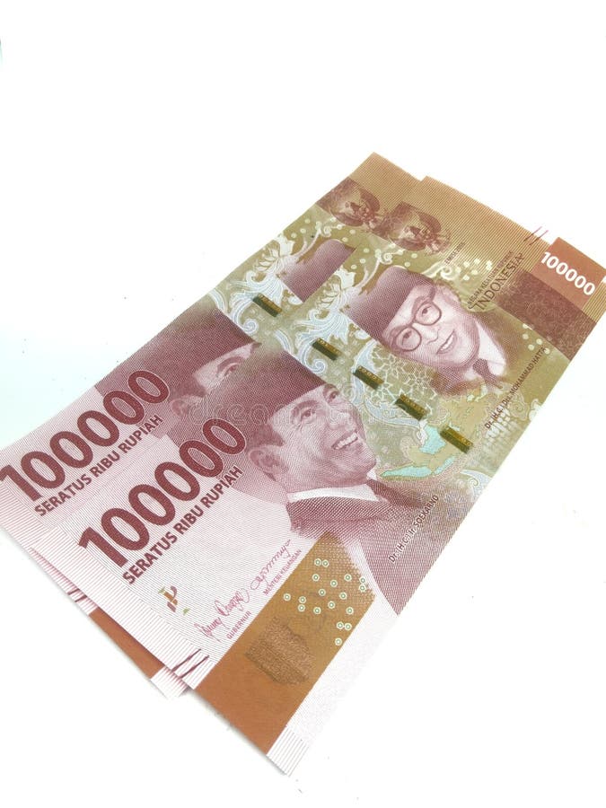 A Stack of Rupiah Banknotes with the Year 100 on it. Editorial Image ...