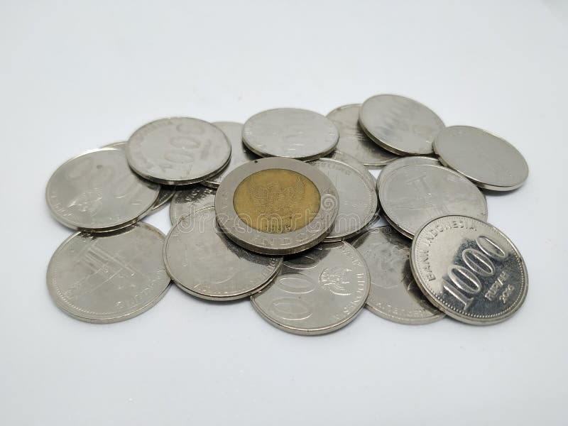 Stack of Rupiah Coins. Savings of Coins. Indonesian Coins. Indonesian ...