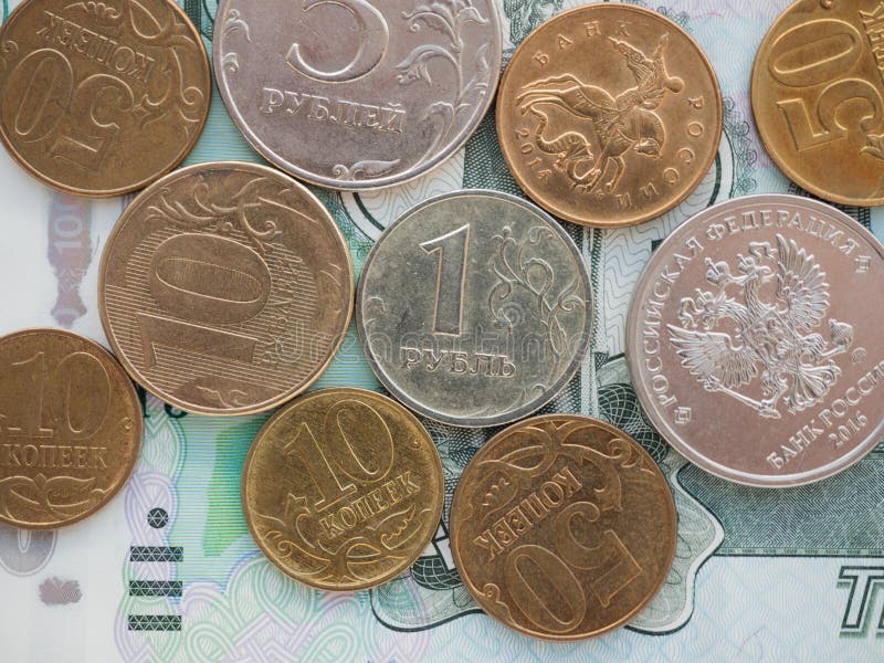 A Pile of Russian Banknotes Stock Photo - Image of ruble, financial ...