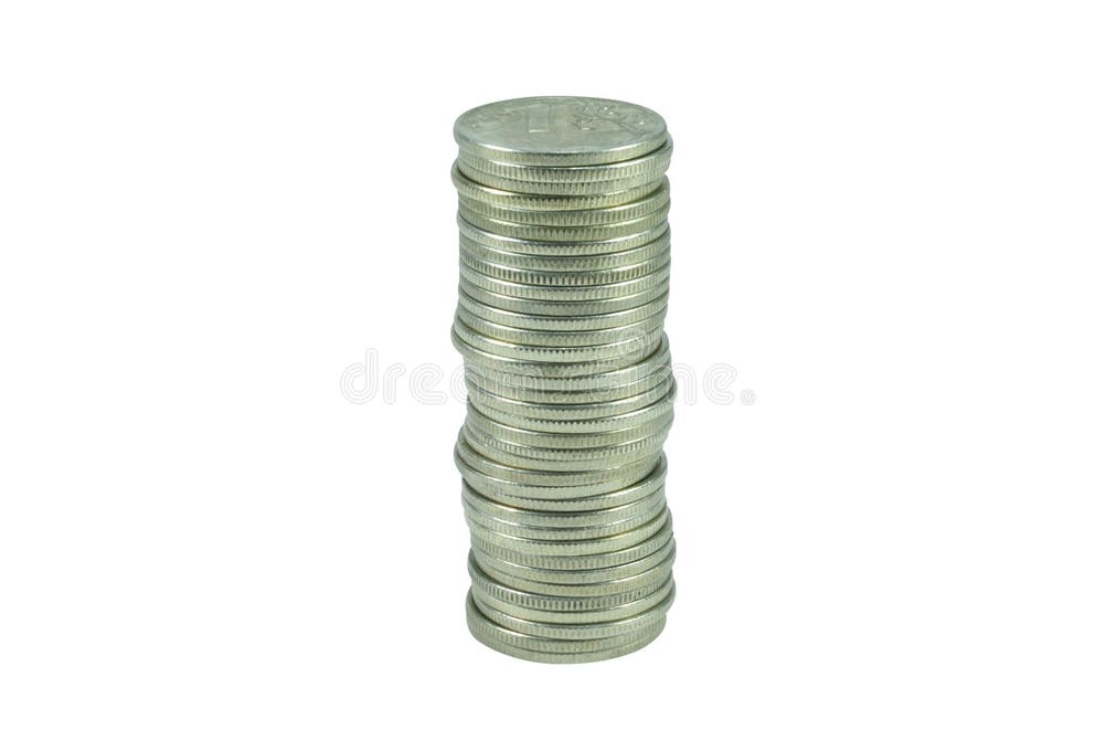 Stack of the russian coins stock image. Image of ingot - 11906763
