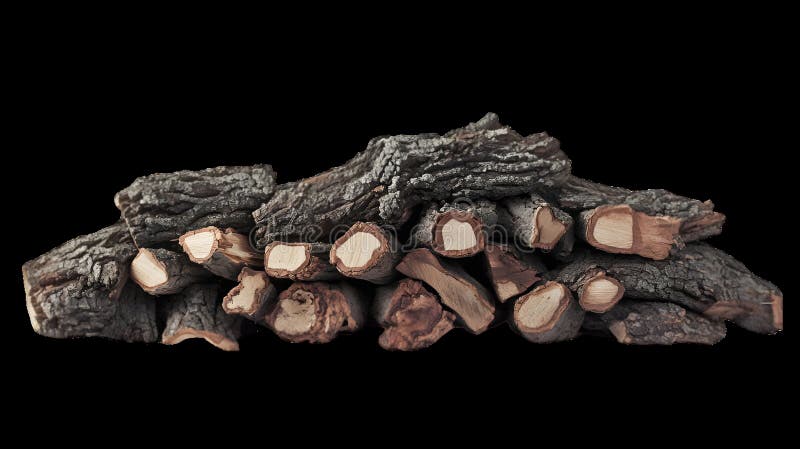 Stack Rustic Firewood Logs Home Heating Natural Decoration Stock Photos ...