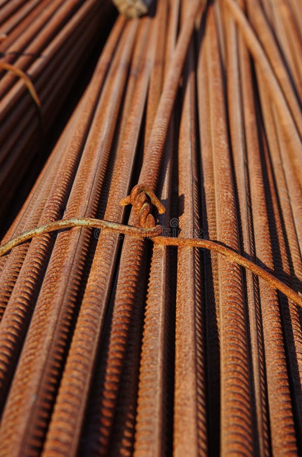 Stack of rusty bars stock image. Image of corroded, power - 26335255