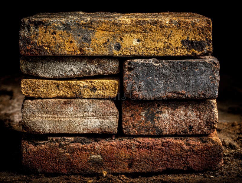 Stack of Rusty Shipping Containers in Industrial Area Stock Image ...