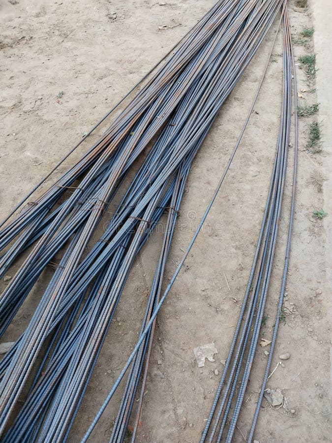 Stack of rods or bars stock image. Image of elements - 63059131