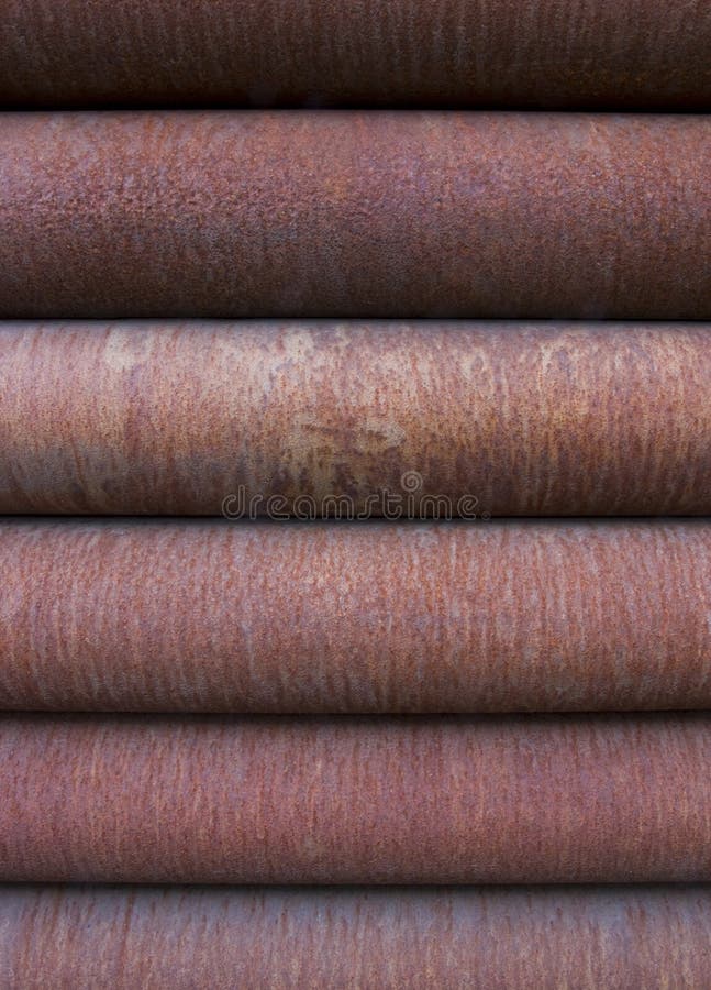 Stack of rusty steel pipes stock image. Image of rusty - 6999607