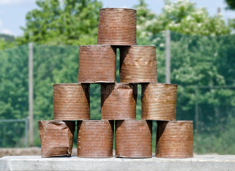 Stack of Rusty Shipping Containers in Industrial Area Stock Image ...