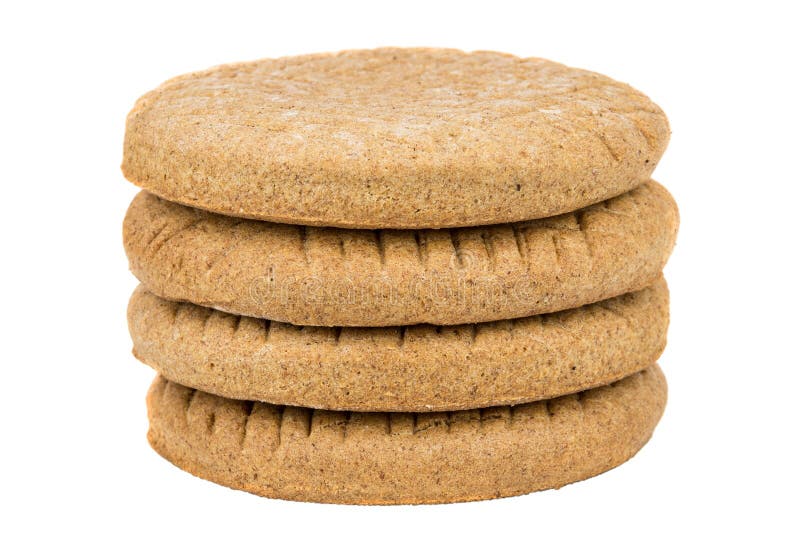 Stack of Rye Flatbreads Isolated on White Stock Photo - Image of brown ...