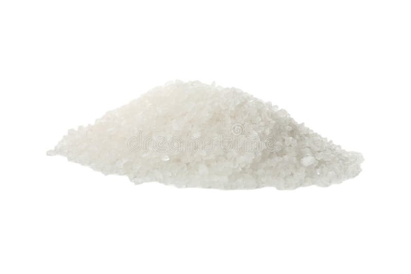 Stack of Salt Isolated on White Background Stock Image - Image of ...