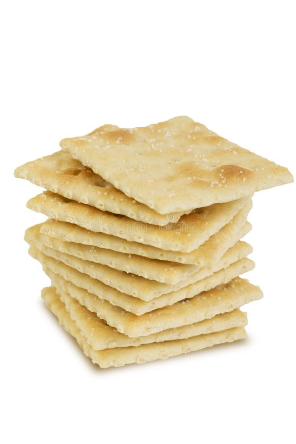 Stack of Saltine Crackers stock photo. Image of isolated - 67907908
