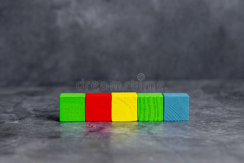 Sample Cube Rectangular Boxes Polished with Multi-Colour Symbolizing ...